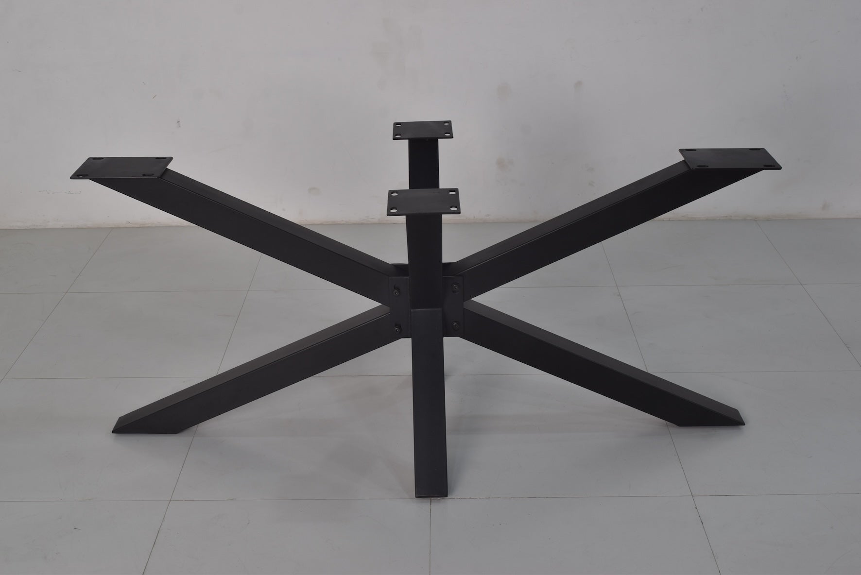 Laguna Industrial Style Mango Wood Industrial Dining Table with Black ...